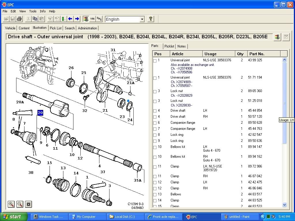 Front axle replacement: Mechanic reports “inner joint outer housing” reqd? | SaabCentral Forums